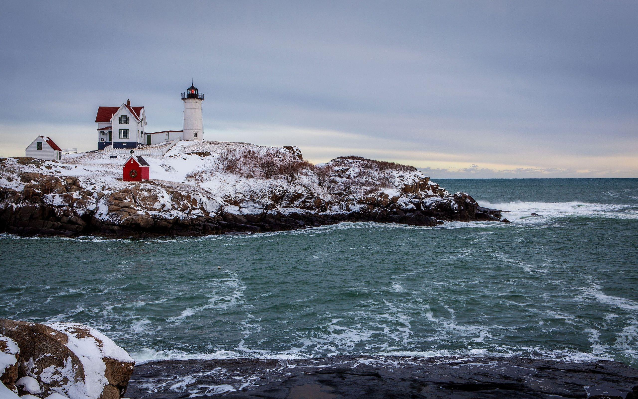 Winter Lighthouse Wallpapers - Top Free Winter Lighthouse Backgrounds ...