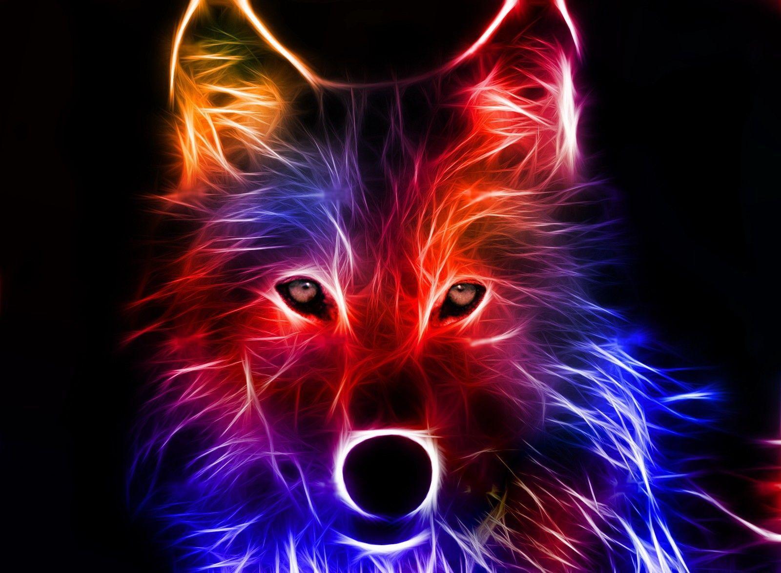 Cool Neon Wolves Wallpapers - Top Free Cool Neon Wolves Backgrounds ...