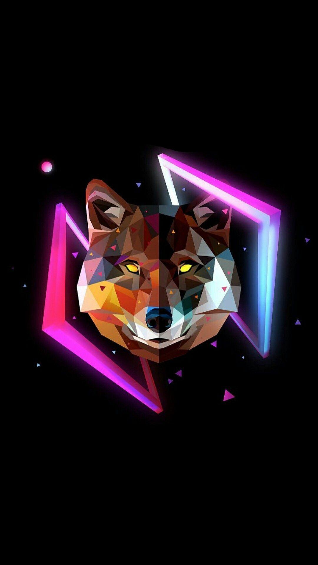 Cool Neon Wolves Wallpapers - Top Free Cool Neon Wolves Backgrounds ...