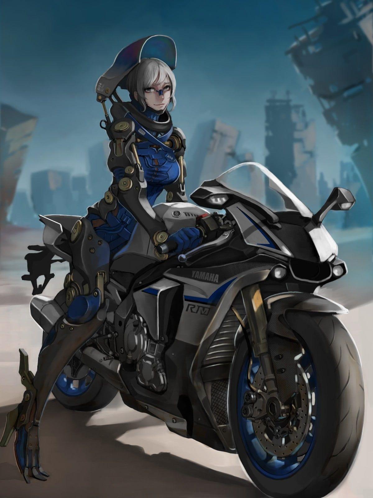 Biker Anime Wallpapers Top Free Biker Anime Backgrounds Wallpaperaccess
