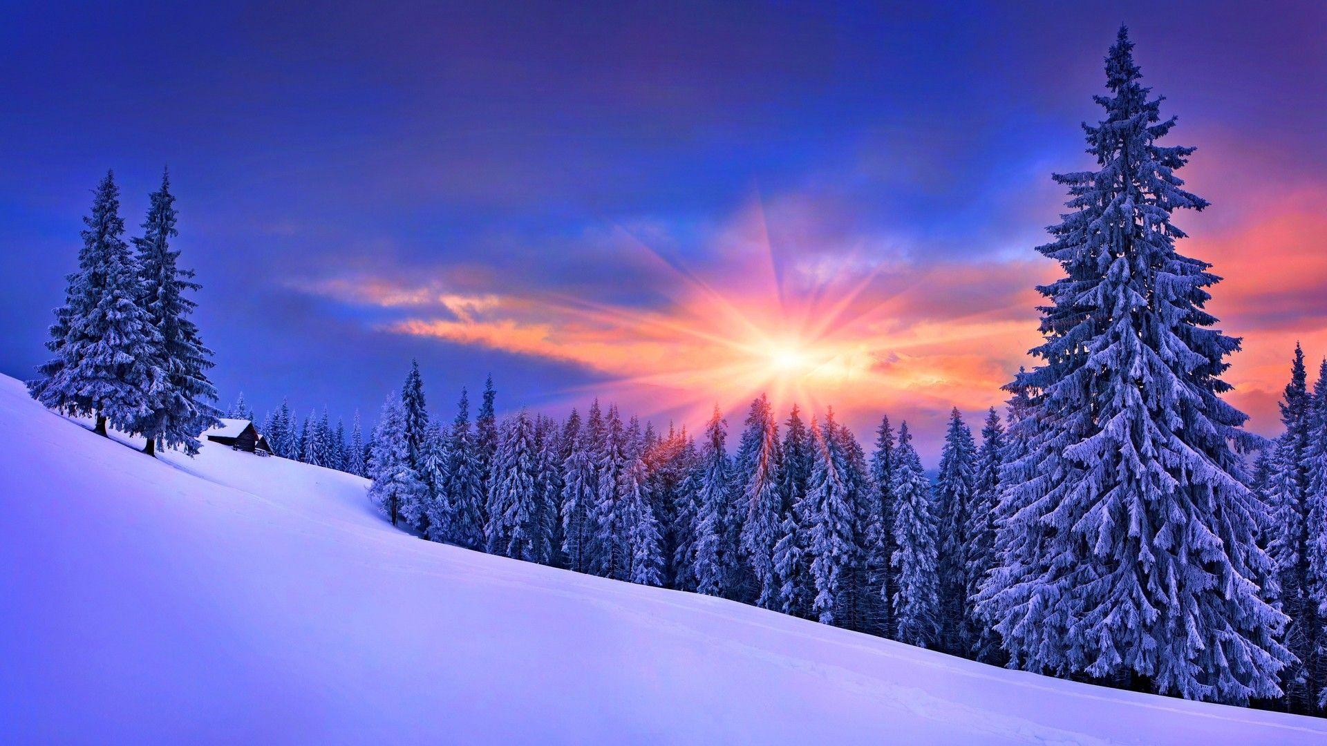 Winter Scenery Desktop Wallpapers - Top Free Winter Scenery Desktop ...