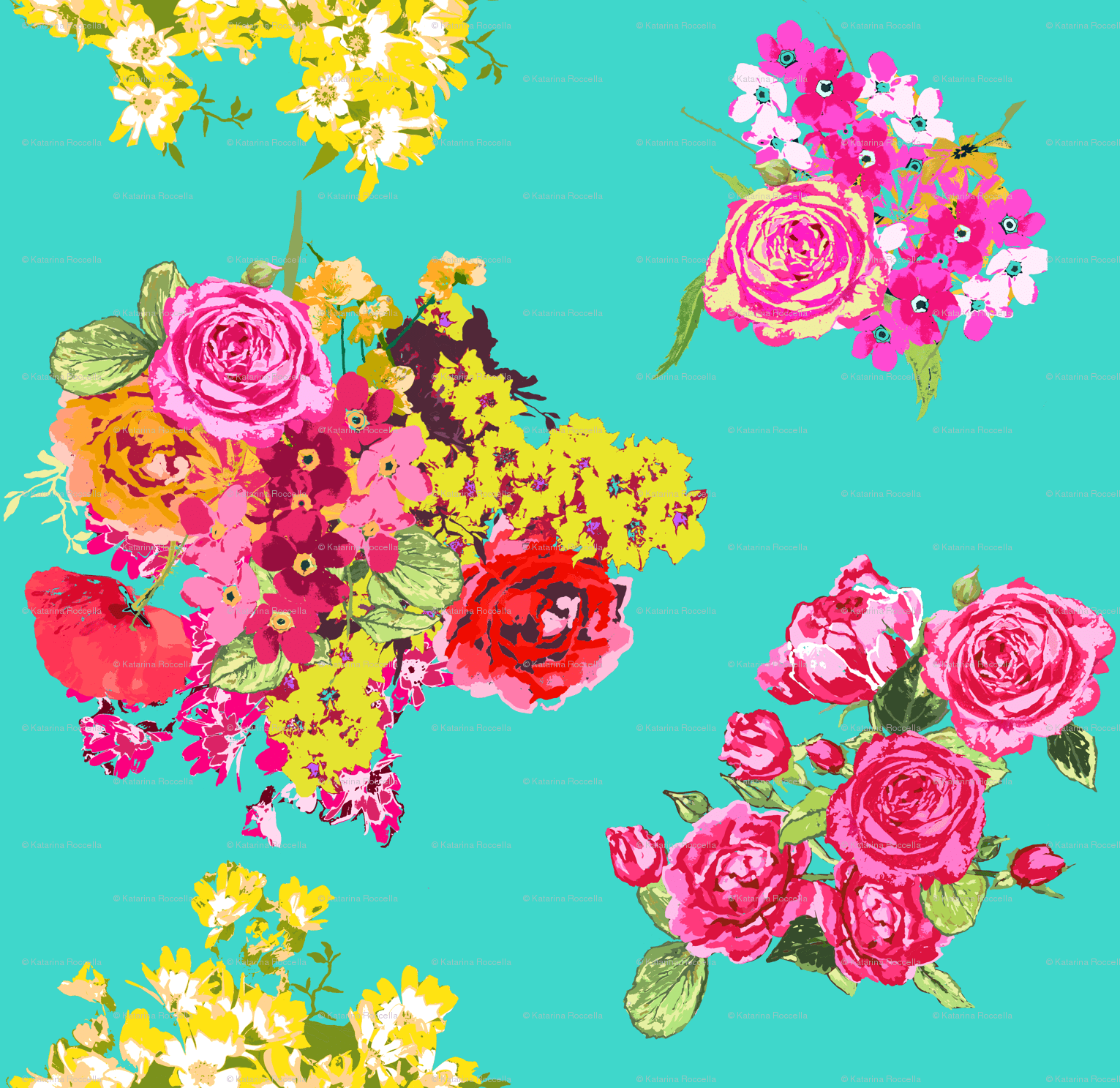 Turquoise Floral Wallpapers - Top Free Turquoise Floral Backgrounds ...