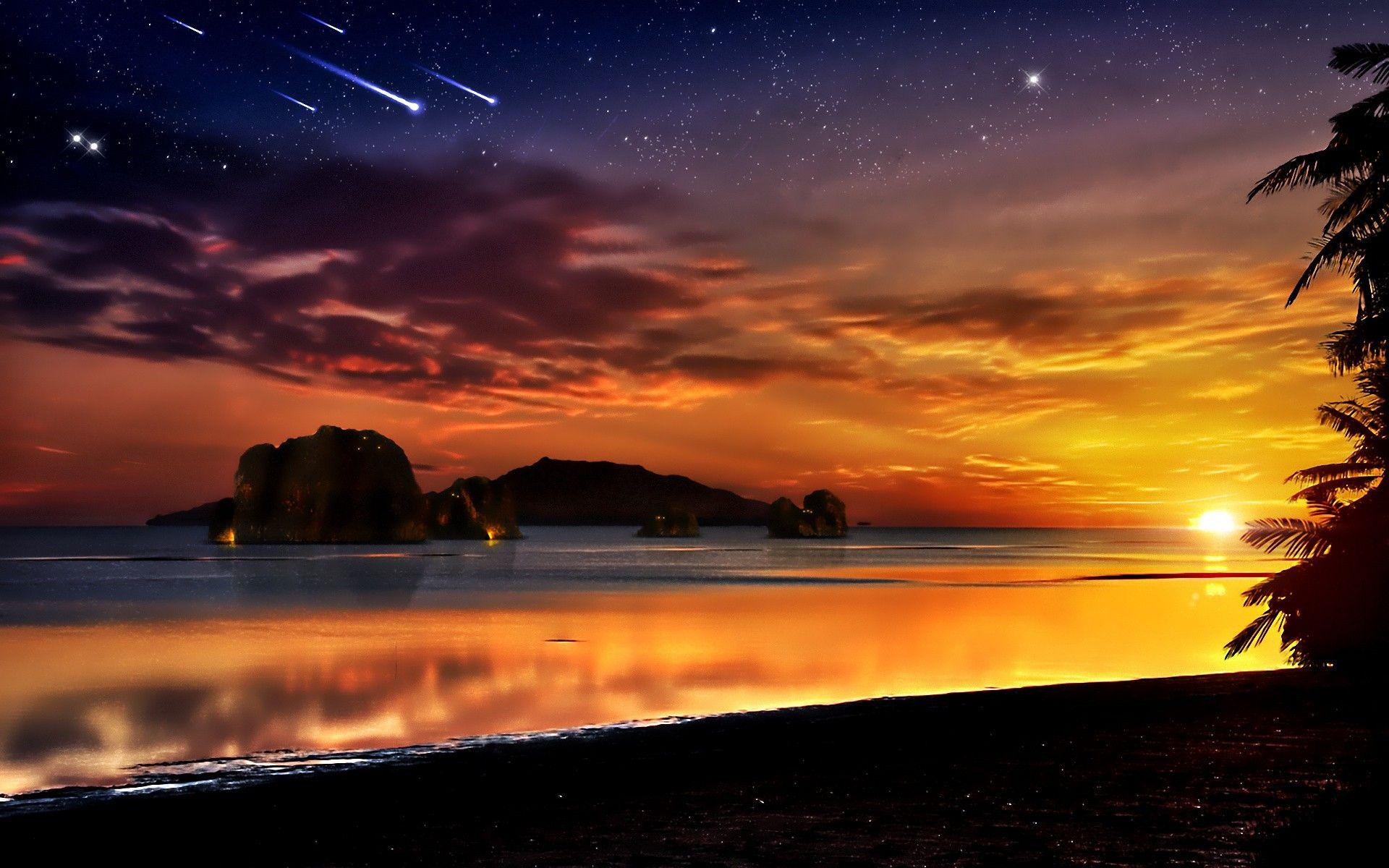 Sunset Stars Wallpapers - Top Free Sunset Stars Backgrounds ...