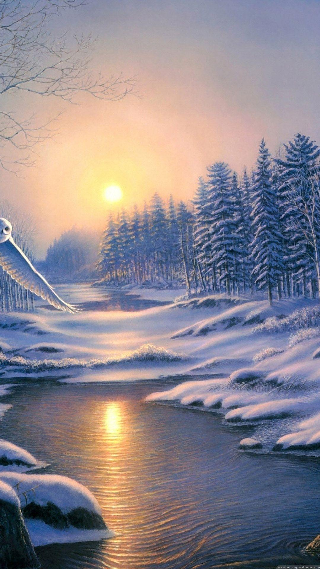 Snow Scene iPhone Wallpapers - Top Free Snow Scene iPhone Backgrounds ...