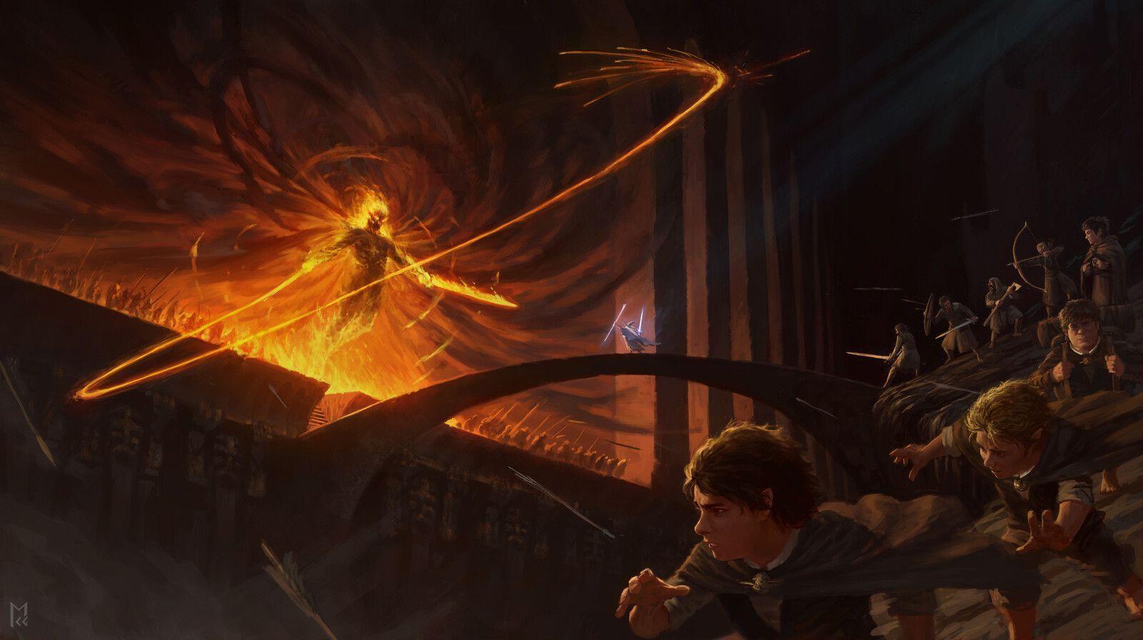 Gandalf vs Balrog Wallpapers - Top Free Gandalf vs Balrog Backgrounds ...