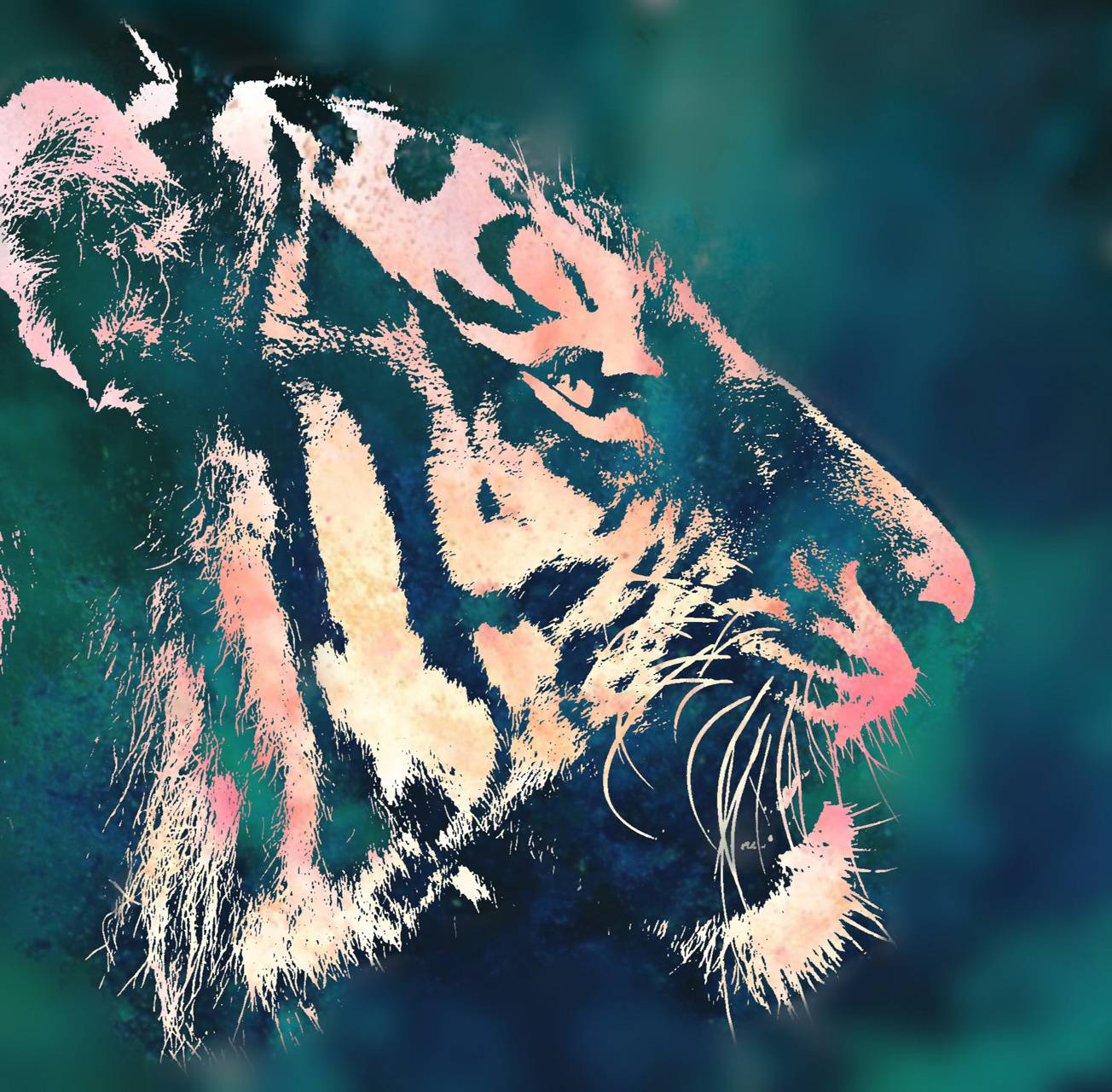 Artistic Tiger Wallpapers - Top Free Artistic Tiger Backgrounds ...