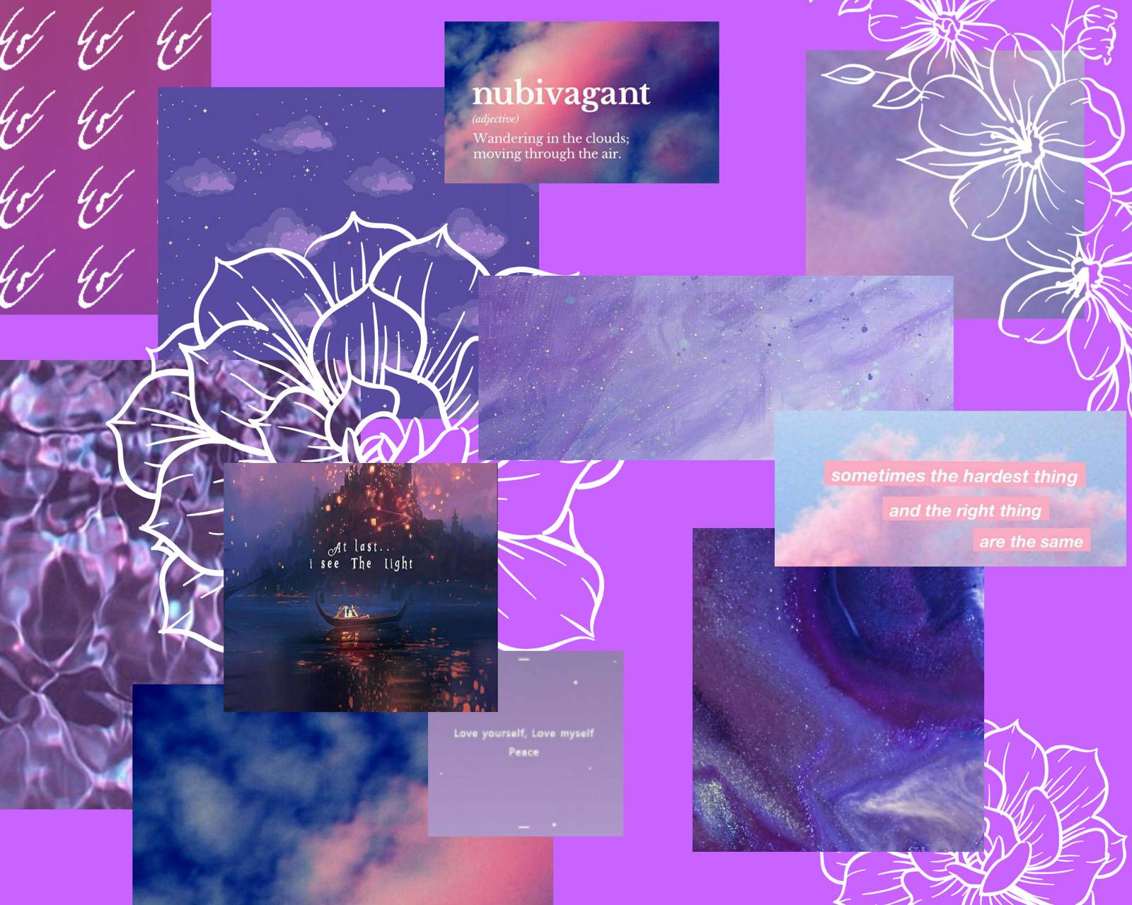 Light Purple Collage Wallpapers - Top Free Light Purple Collage ...