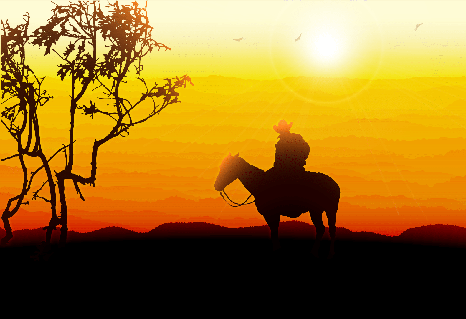 Western Sunset Wallpapers - Top Free Western Sunset Backgrounds ...