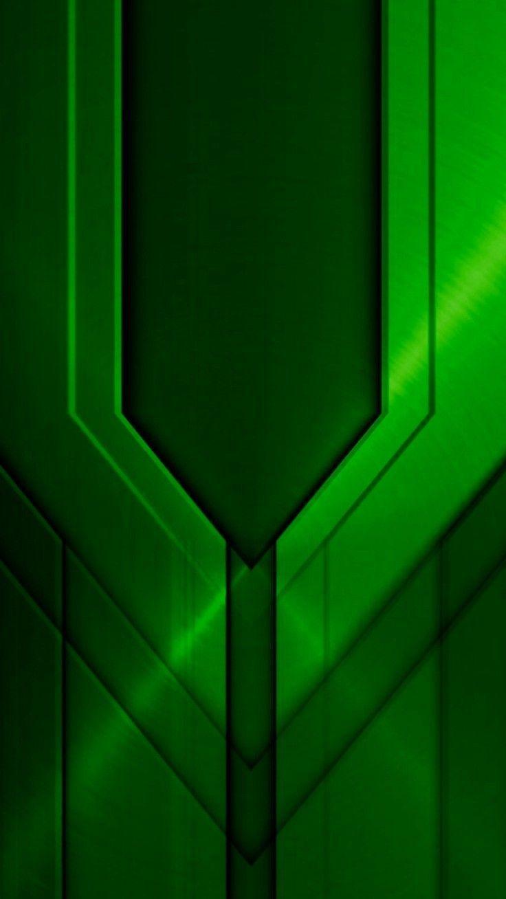 Green Metallic Wallpaper