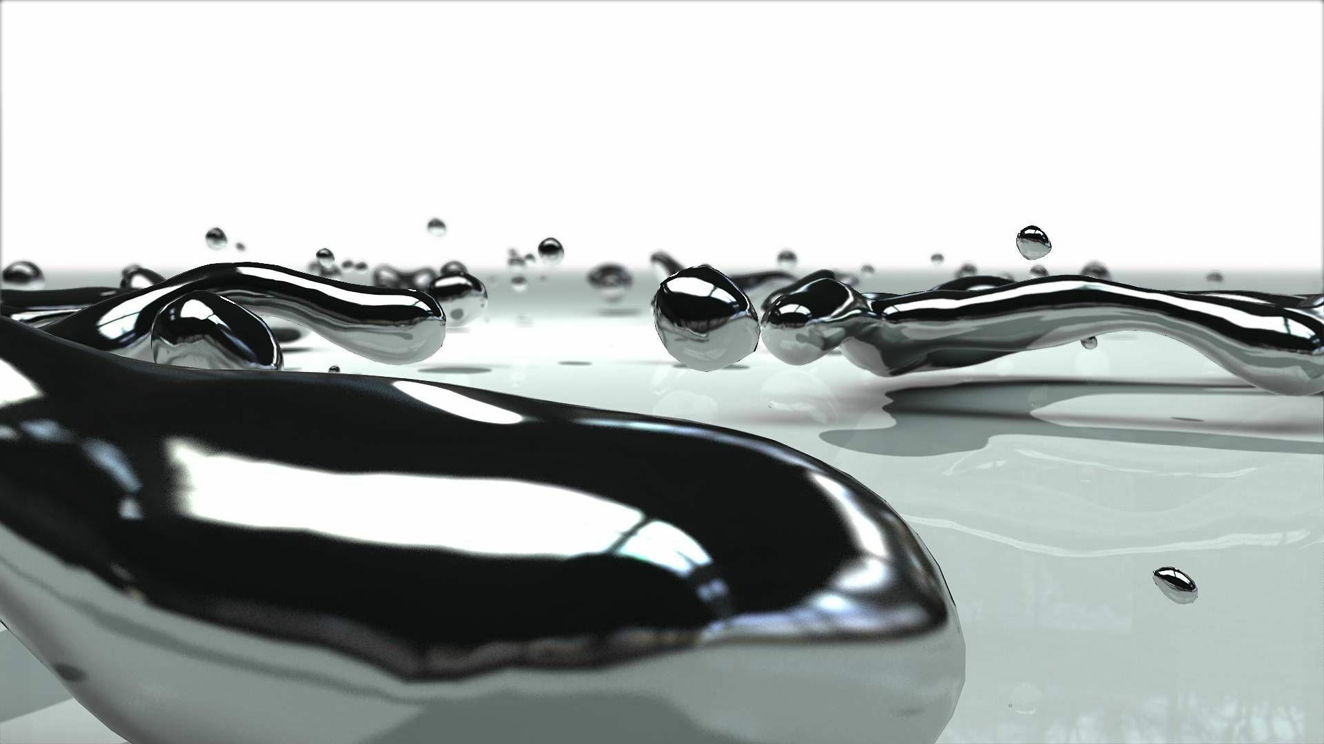 Black Liquid Metal Wallpapers - Top Free Black Liquid Metal Backgrounds ...
