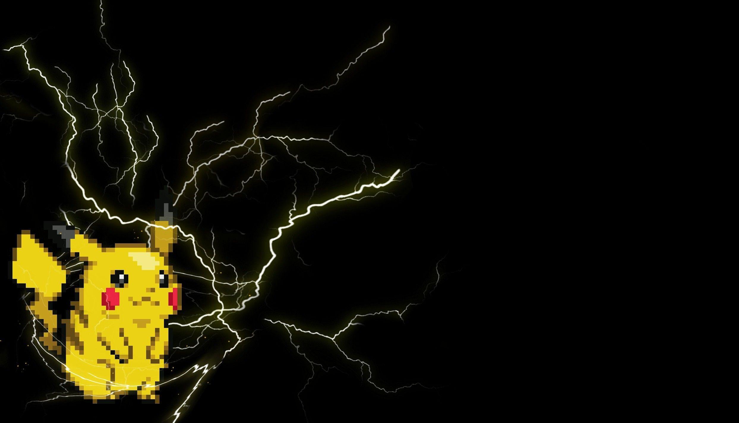 Pikachu Thunderbolt Wallpapers - Top Free Pikachu Thunderbolt Backgrounds - WallpaperAccess