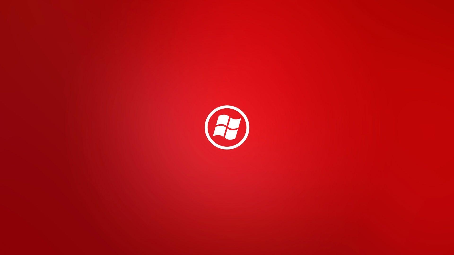 Red Windows Logo Wallpapers - Top Free Red Windows Logo Backgrounds ...
