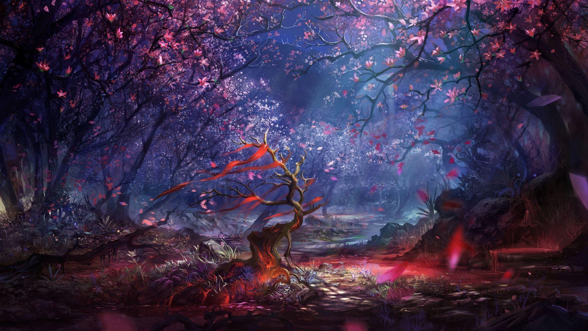 4K Purple Tree Wallpapers - Top Free 4K Purple Tree Backgrounds ...