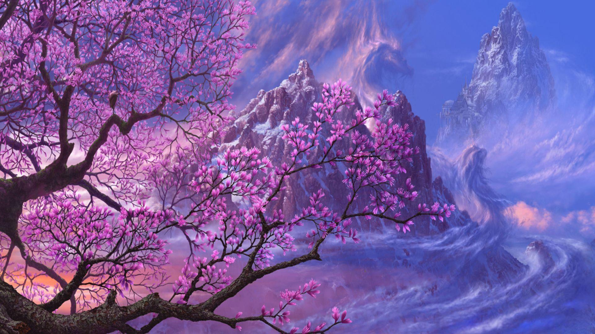 4K Purple Tree Wallpapers - Top Free 4K Purple Tree Backgrounds ...