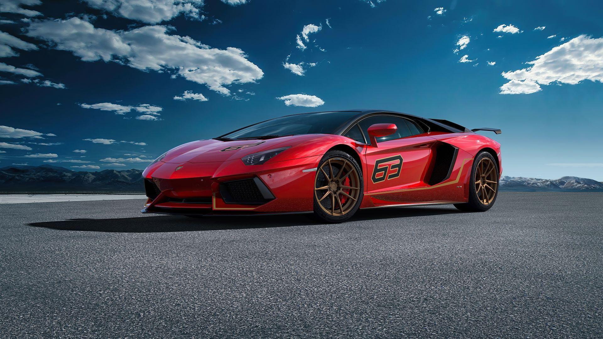 Red Lamborghini Aventador Wallpapers - Top Free Red Lamborghini ...