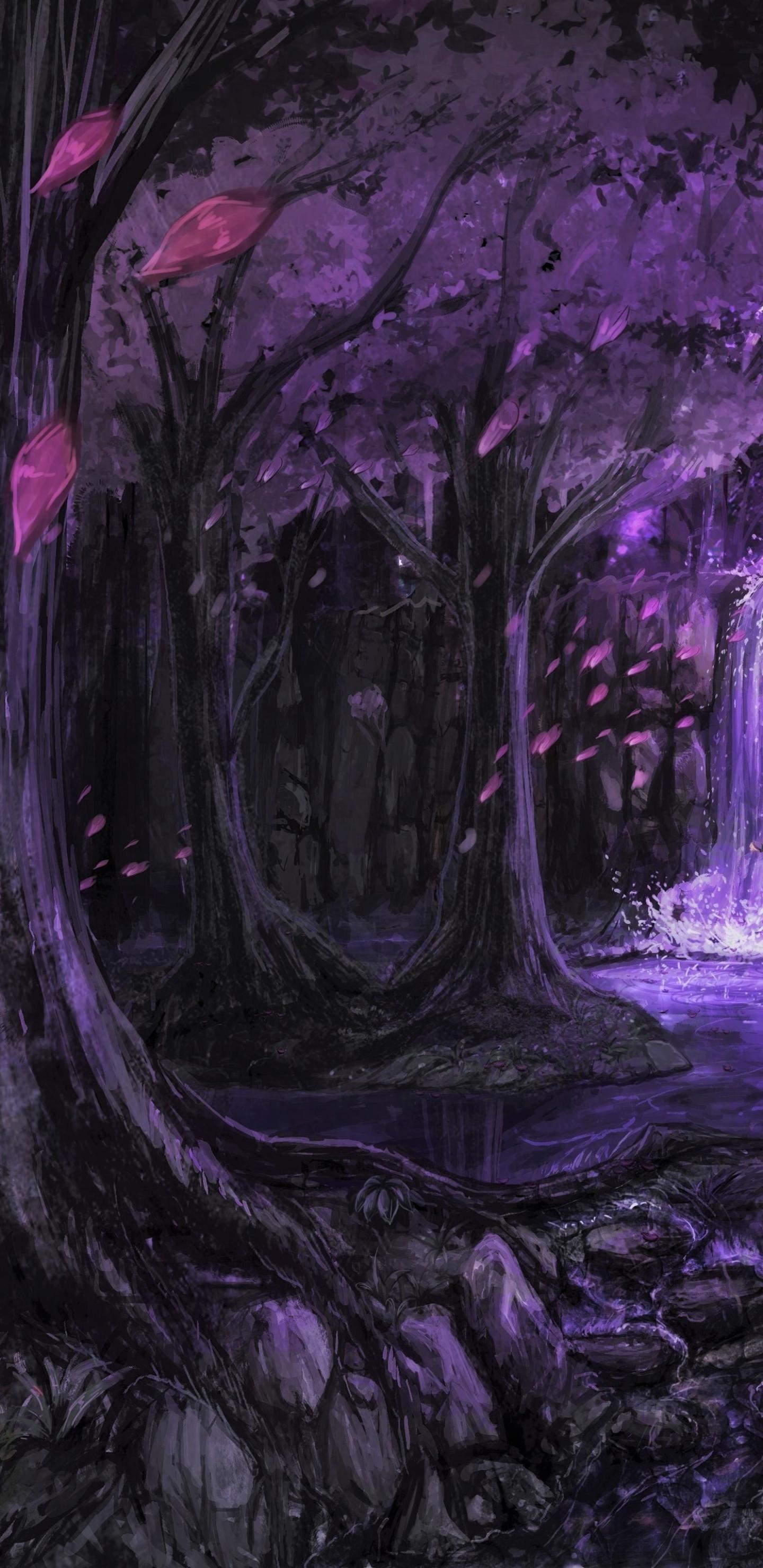 Dark Purple Forest Wallpapers - Top Free Dark Purple Forest Backgrounds ...