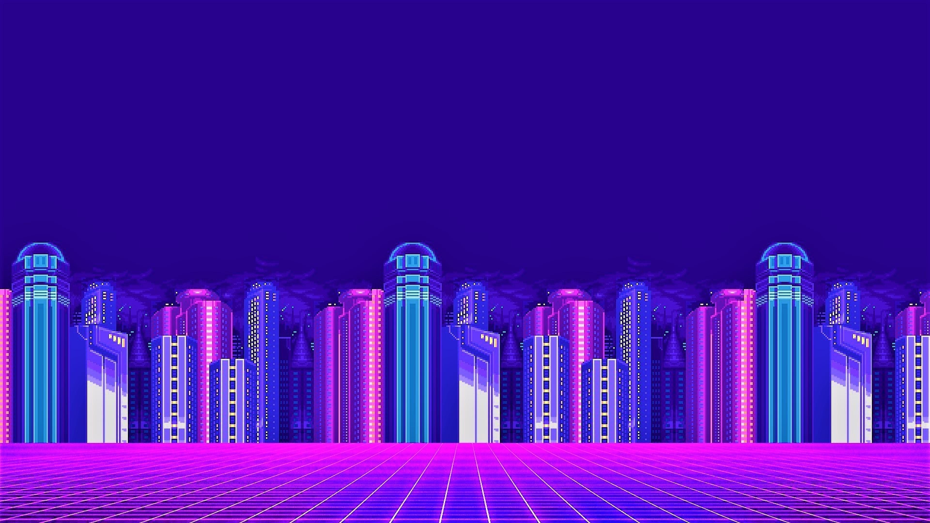 Retro Neon City Wallpapers - Top Free Retro Neon City Backgrounds ...