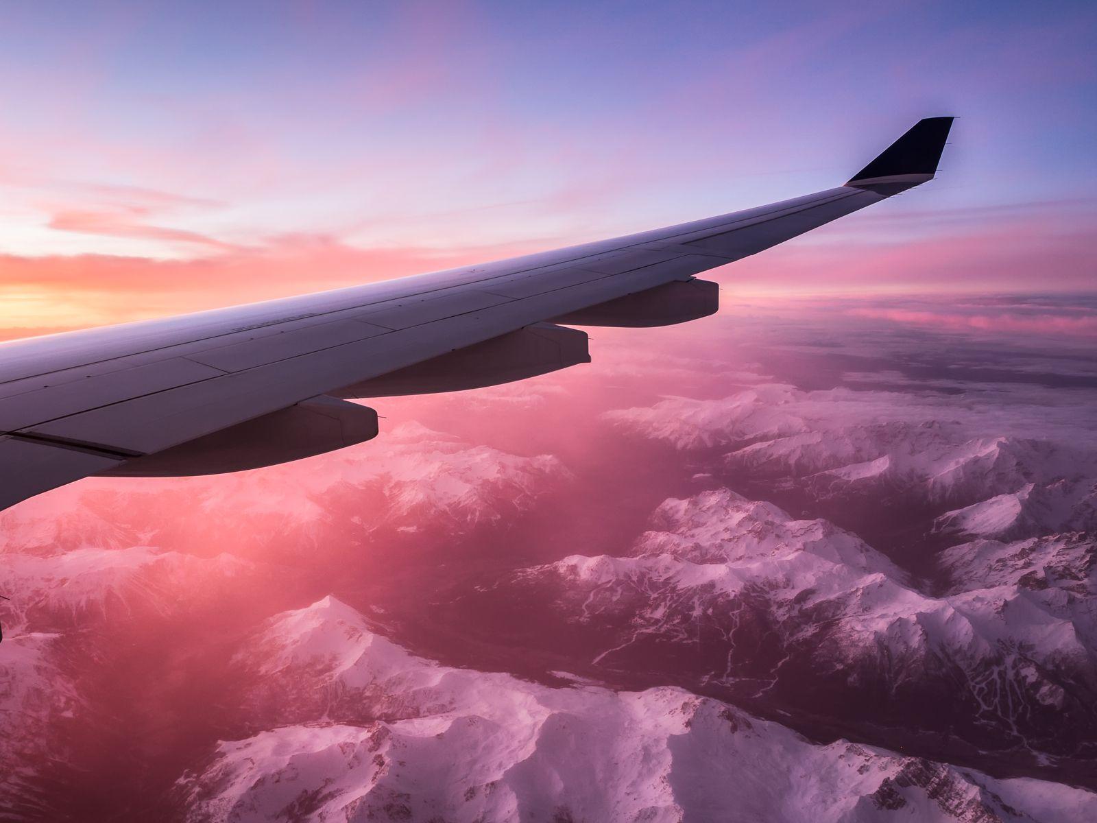 Airplane Sunrise Wallpapers - Top Free Airplane Sunrise Backgrounds ...