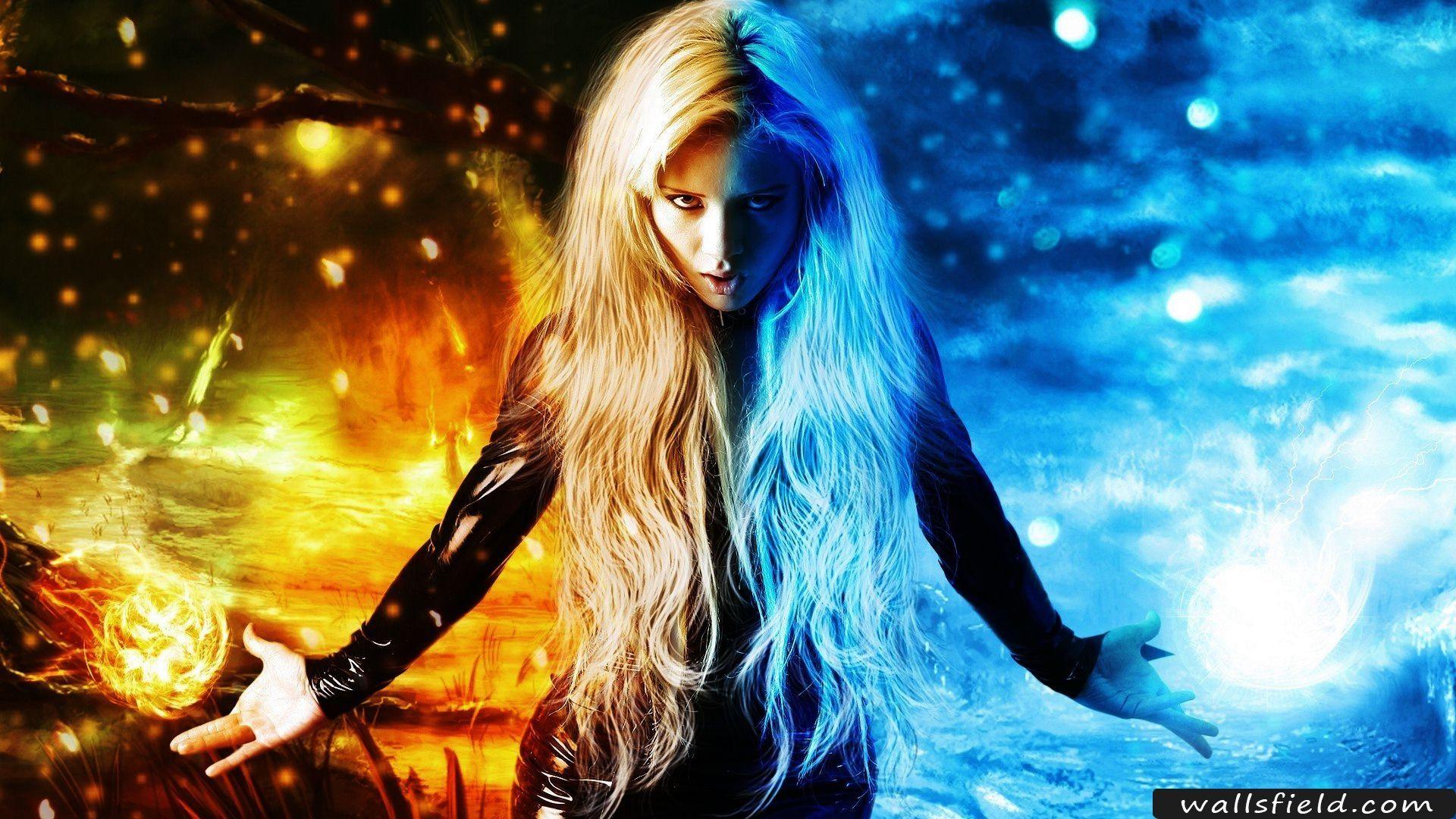 Fire and Ice Girl Wallpapers - Top Free Fire and Ice Girl Backgrounds ...