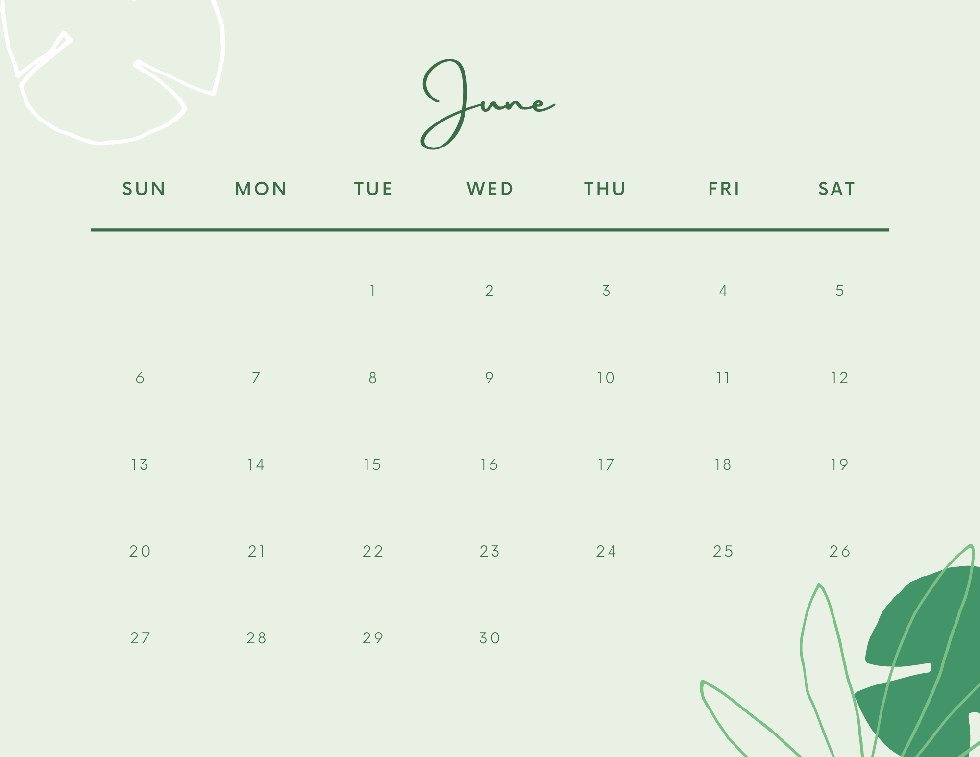 June 2021 Calendar Wallpapers - Top Free June 2021 Calendar Backgrounds ...