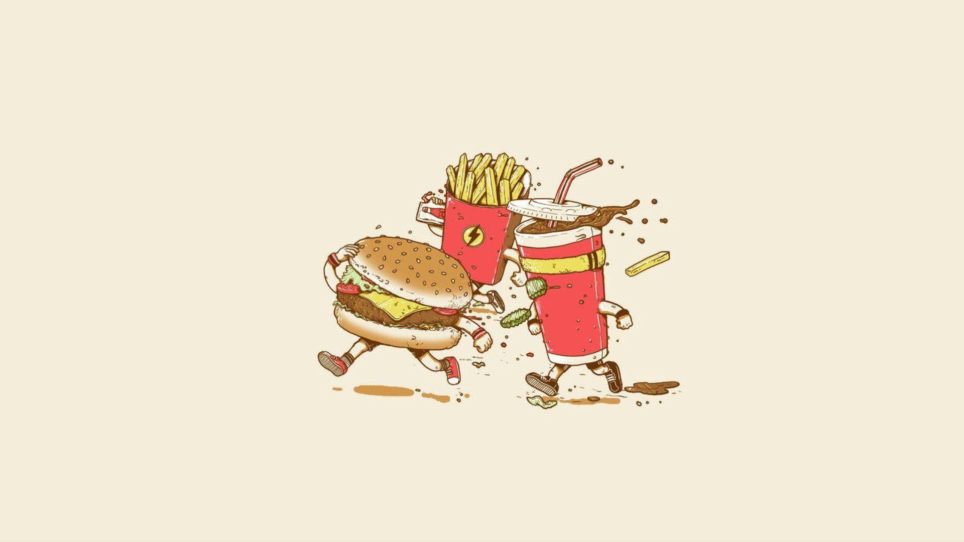 Cute Burger Wallpapers - Top Free Cute Burger Backgrounds - WallpaperAccess