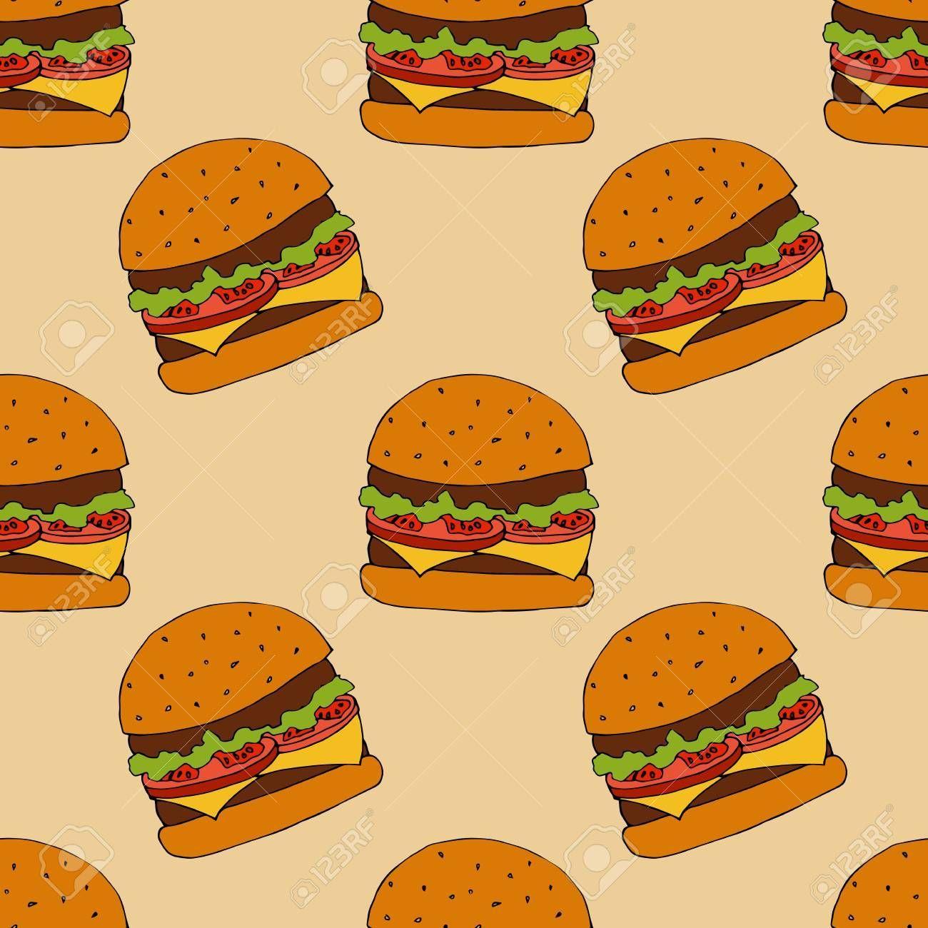 Cute Burger Wallpapers - Top Free Cute Burger Backgrounds - WallpaperAccess