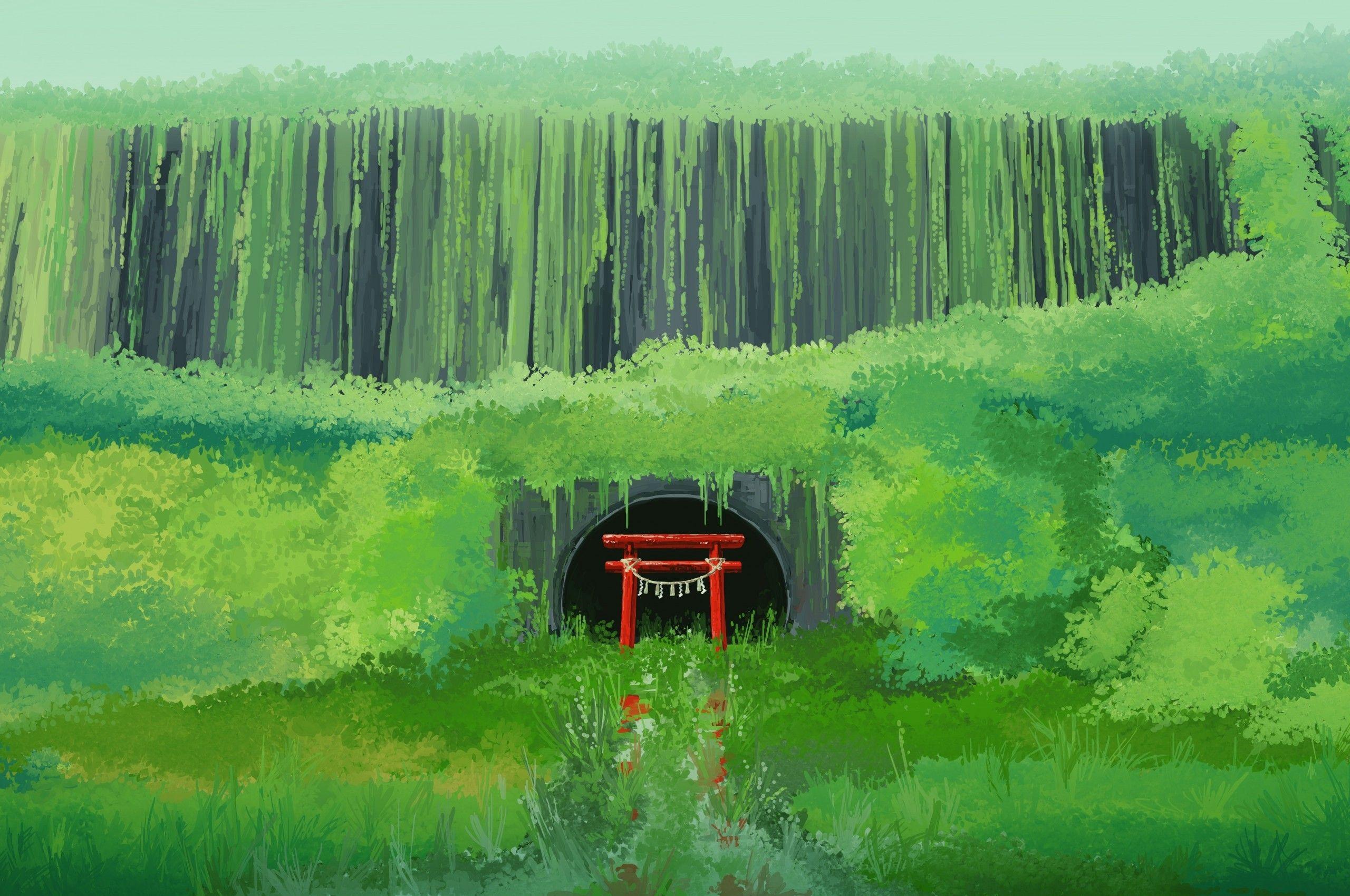 Green Anime Scenery Wallpapers - Top Free Green Anime Scenery ...
