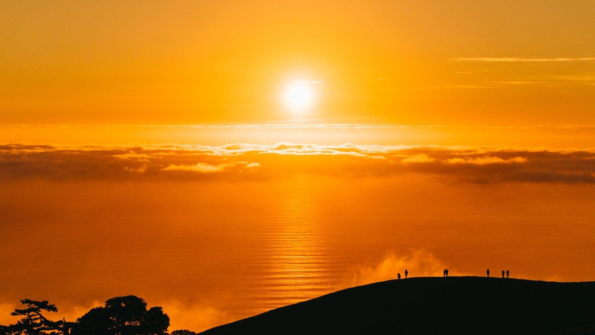 Yellow Sunset Wallpapers - Top Free Yellow Sunset Backgrounds ...