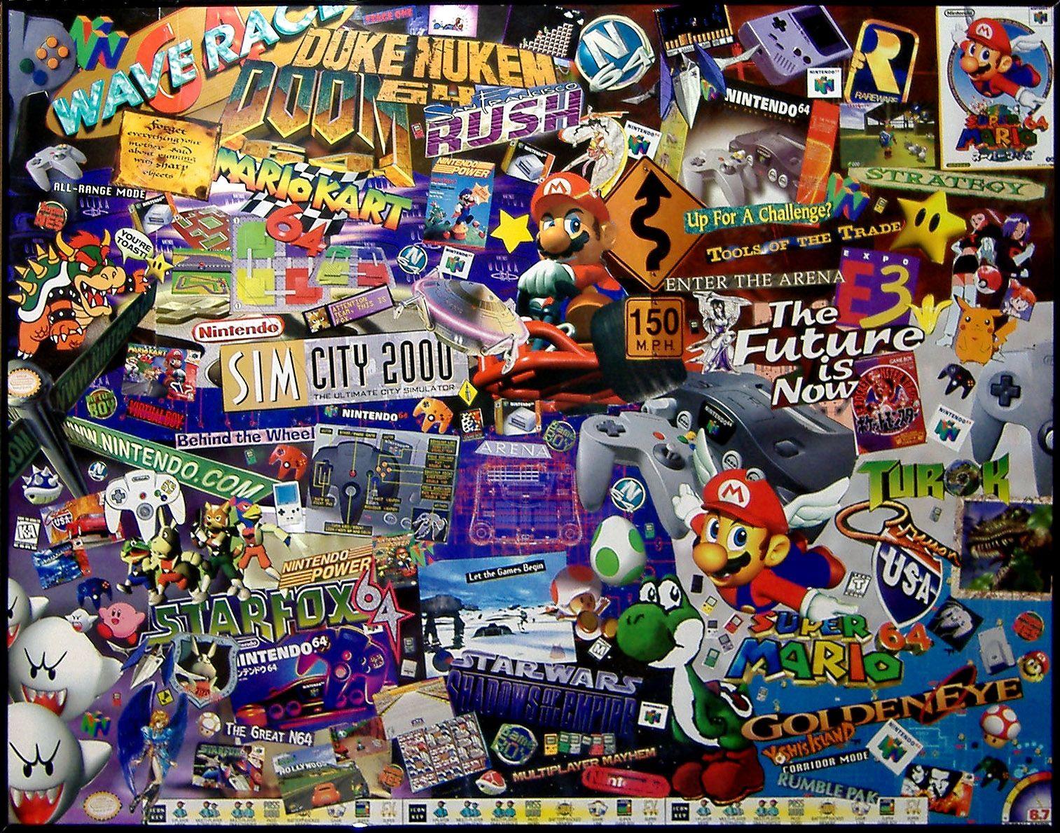 Nintendo Collage Wallpapers - Top Free Nintendo Collage Backgrounds ...