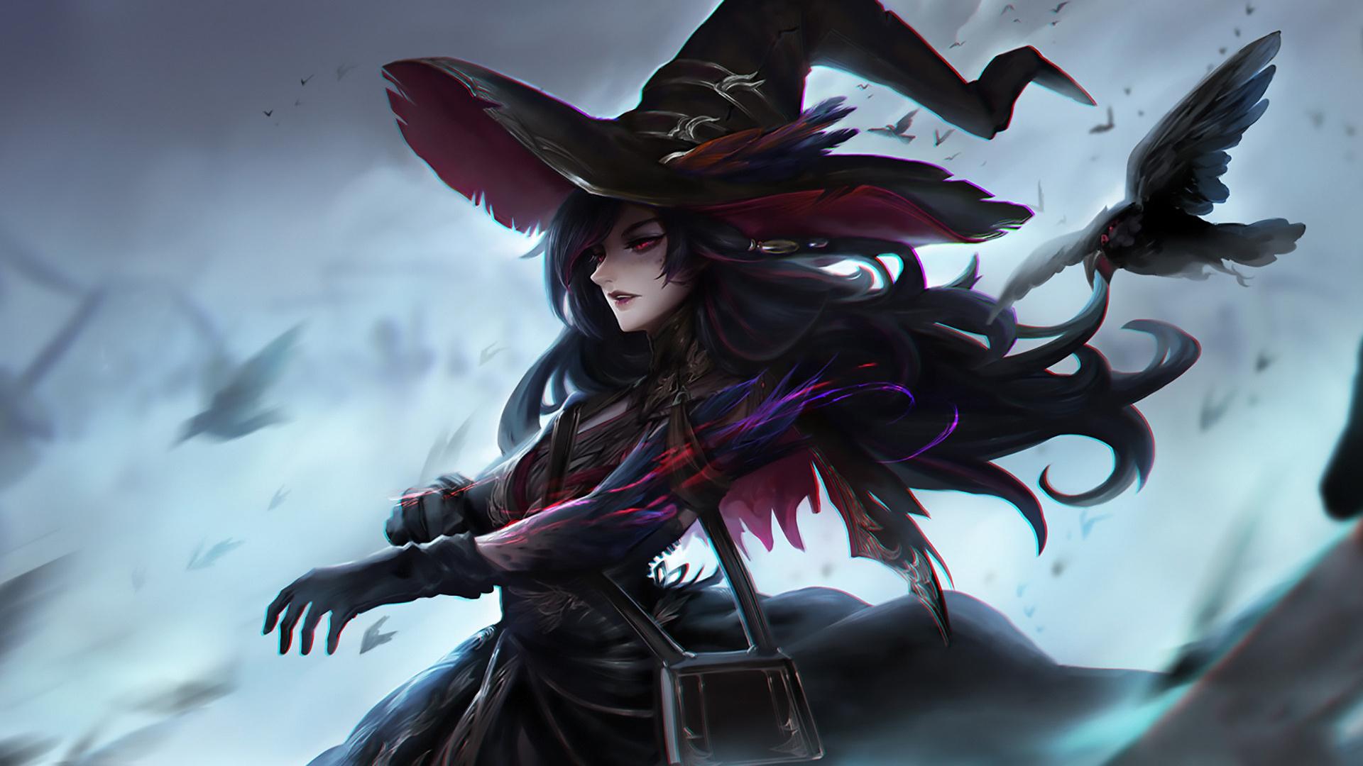Black Witch Wallpapers - Top Free Black Witch Backgrounds - WallpaperAccess