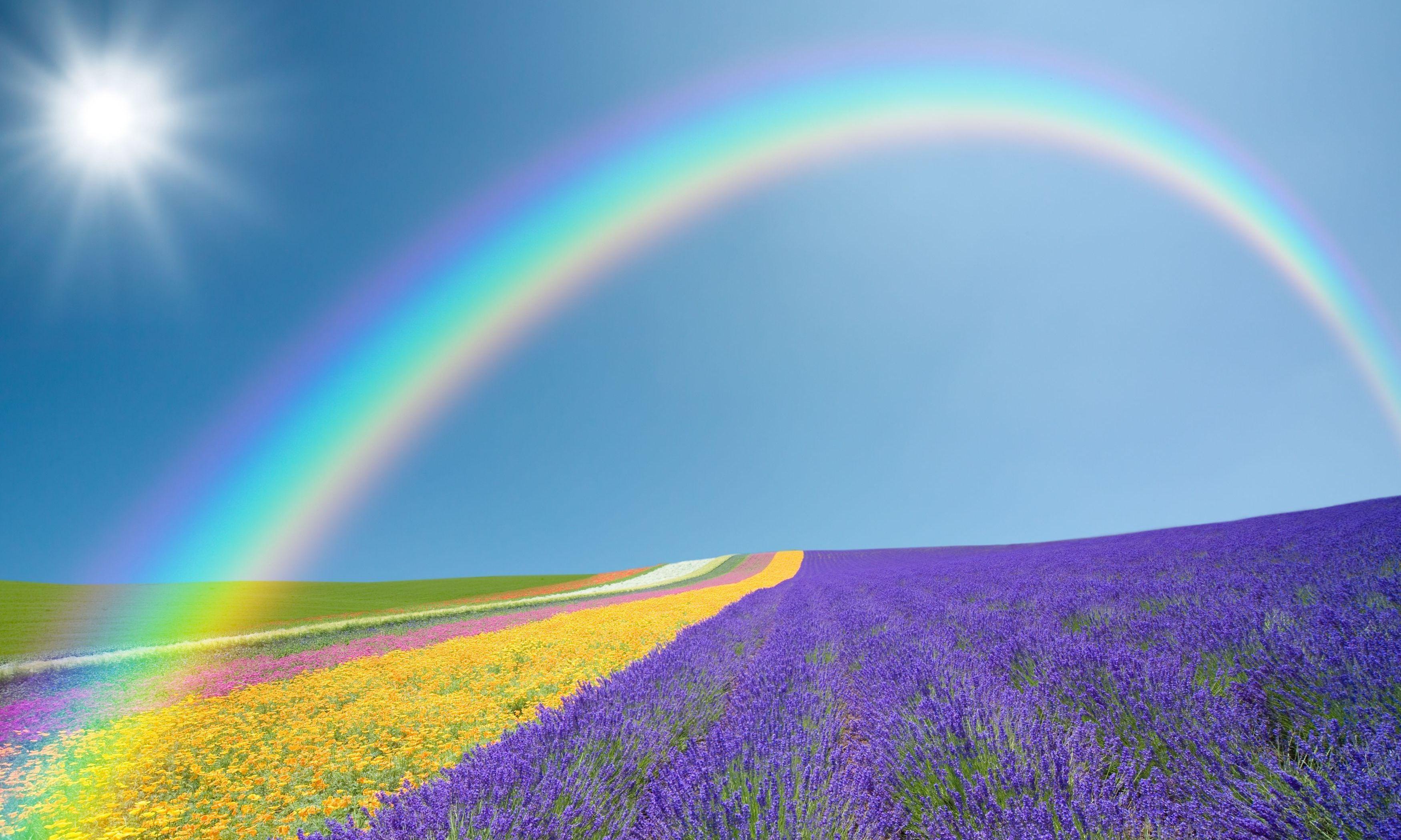 Rainbow Landscape Wallpapers - Top Free Rainbow Landscape Backgrounds ...