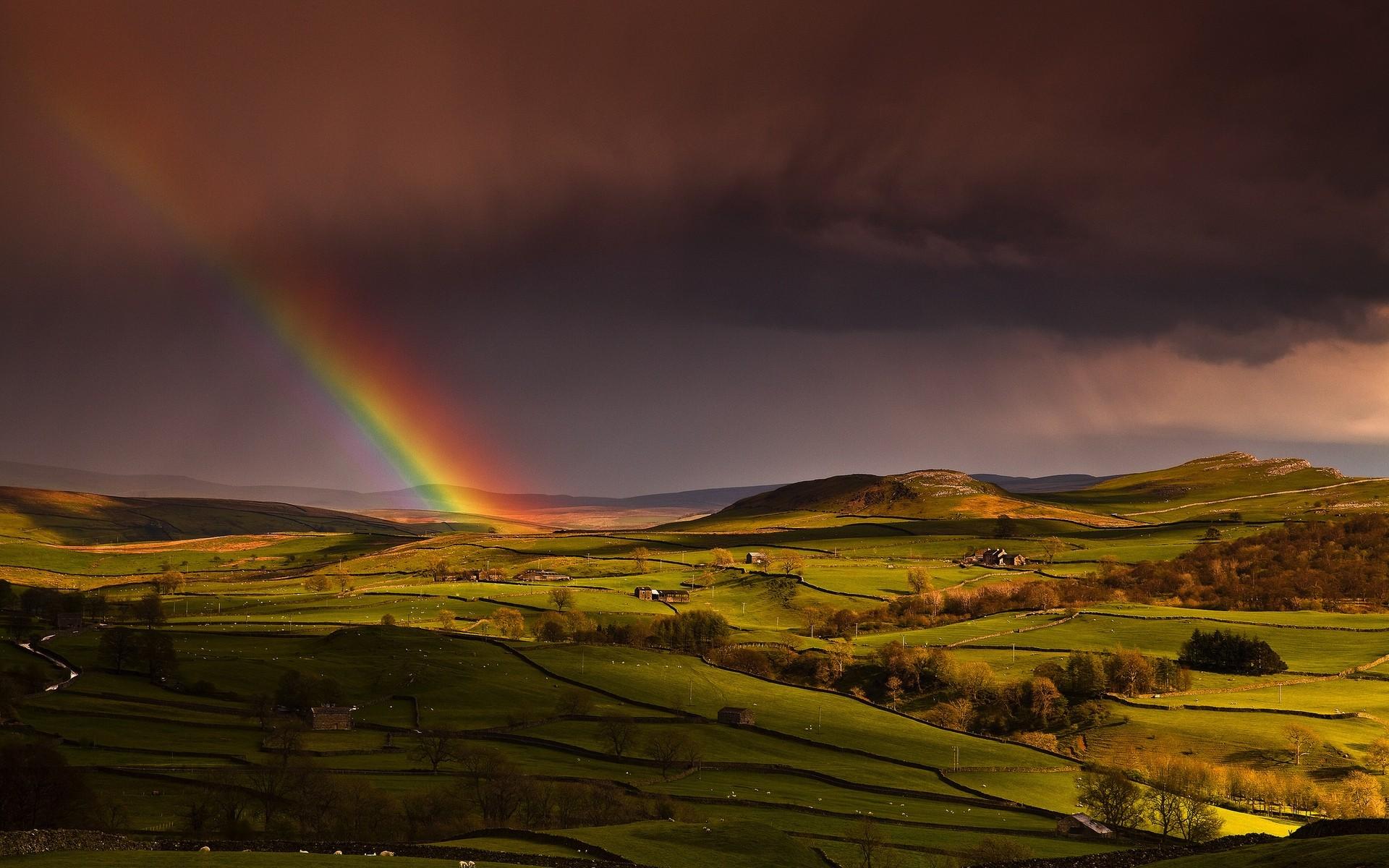Rainbow Landscape Wallpapers - Top Free Rainbow Landscape Backgrounds ...