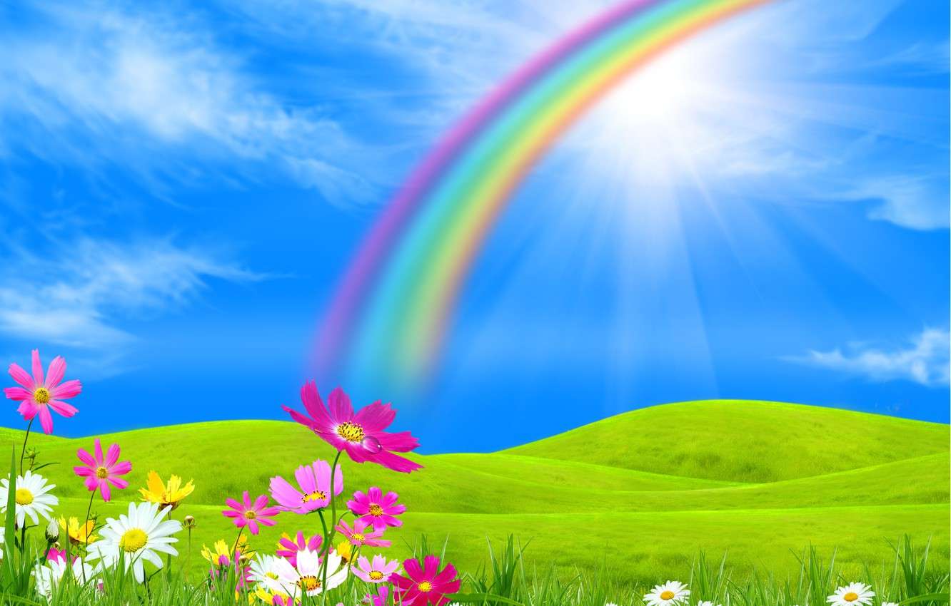 Rainbow Landscape Wallpapers - Top Free Rainbow Landscape Backgrounds ...