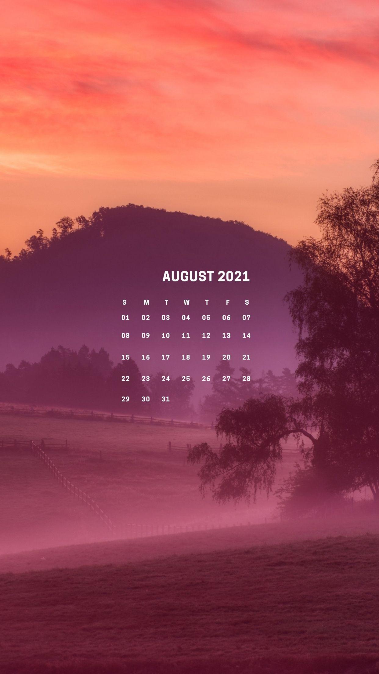 August 2021 Calendar Wallpapers - Top Free August 2021 Calendar ...