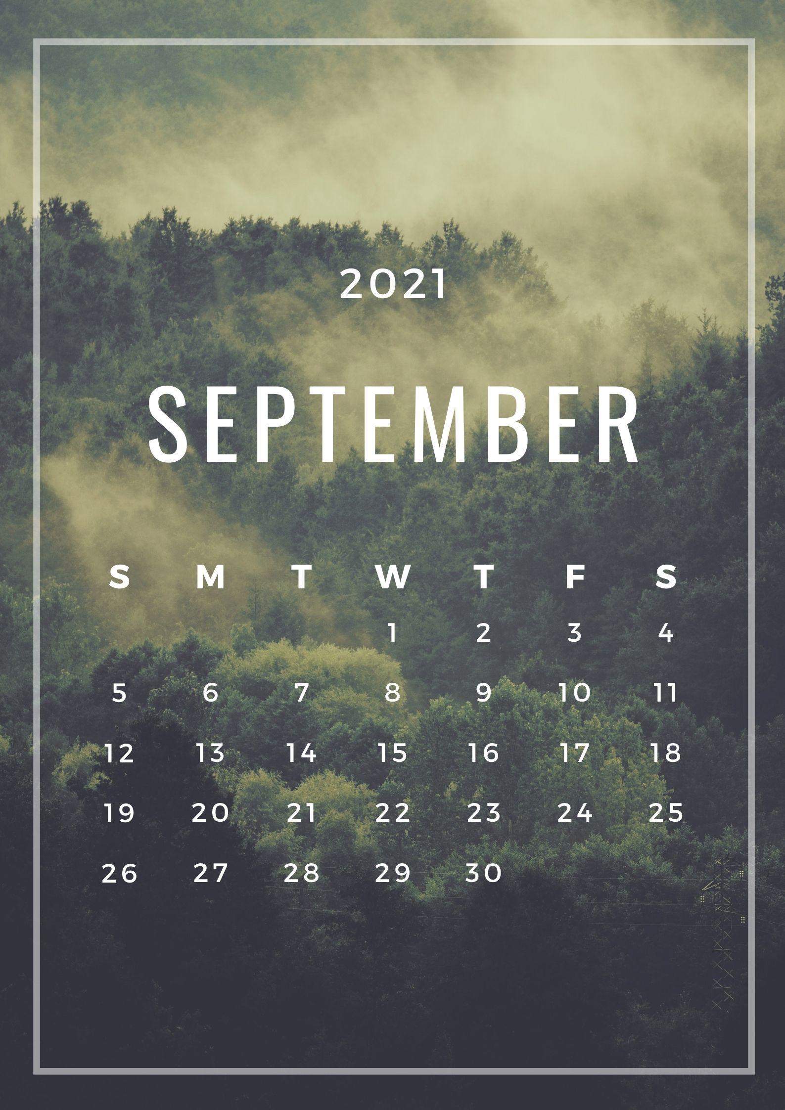 September 2021 Calendar Wallpapers - Top Free September 2021 Calendar ...
