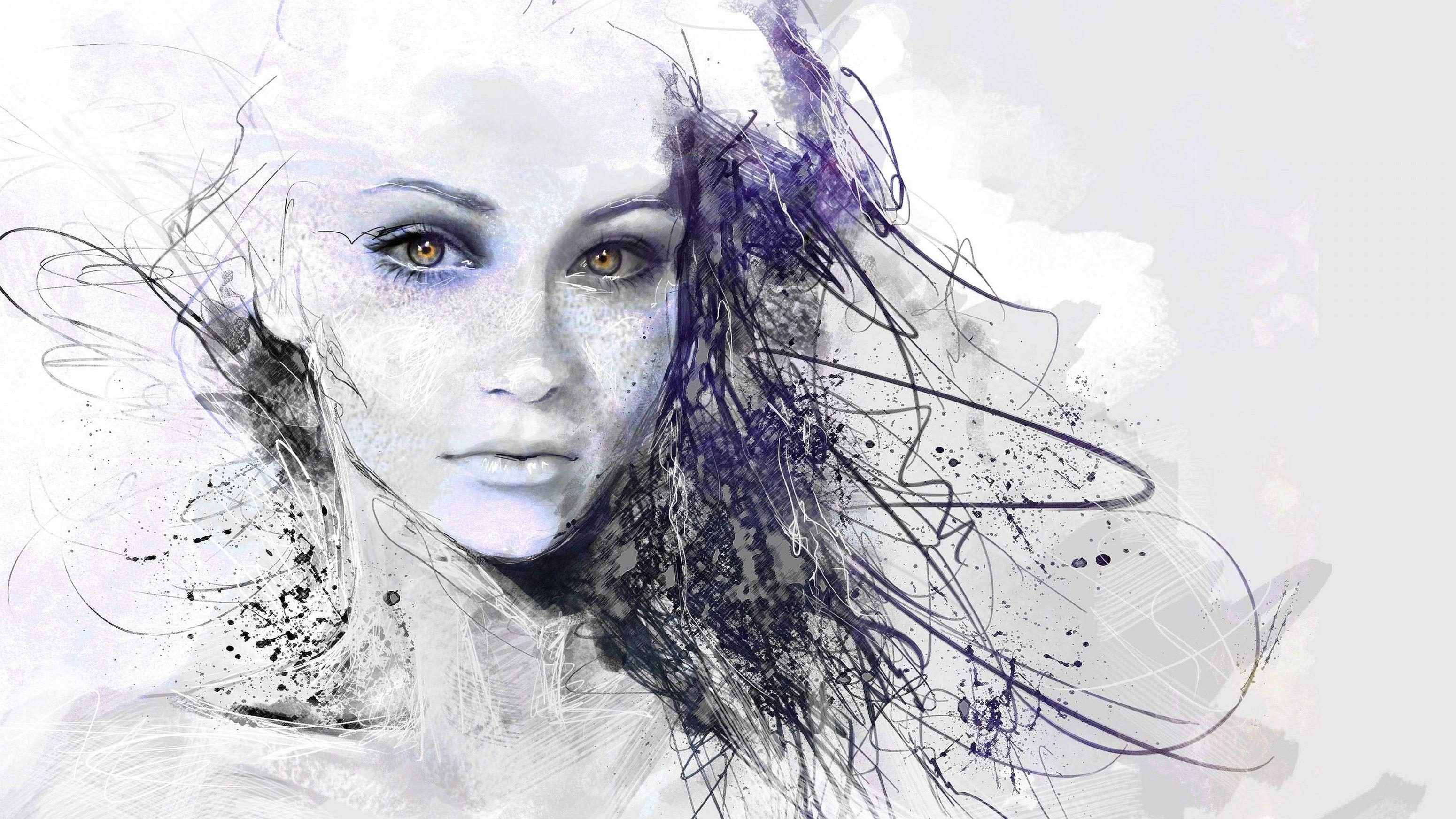 Women Painting Wallpapers - Top Free Women Painting Backgrounds ...