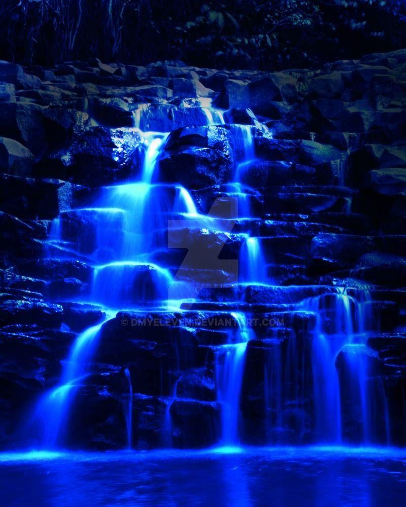 Night Waterfall Wallpapers - Top Free Night Waterfall Backgrounds ...