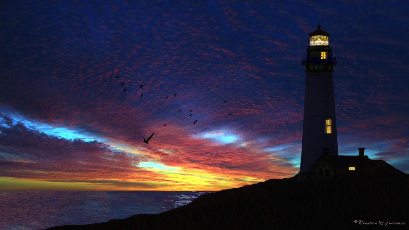 Lighthouse at Night Wallpapers - Top Free Lighthouse at Night ...
