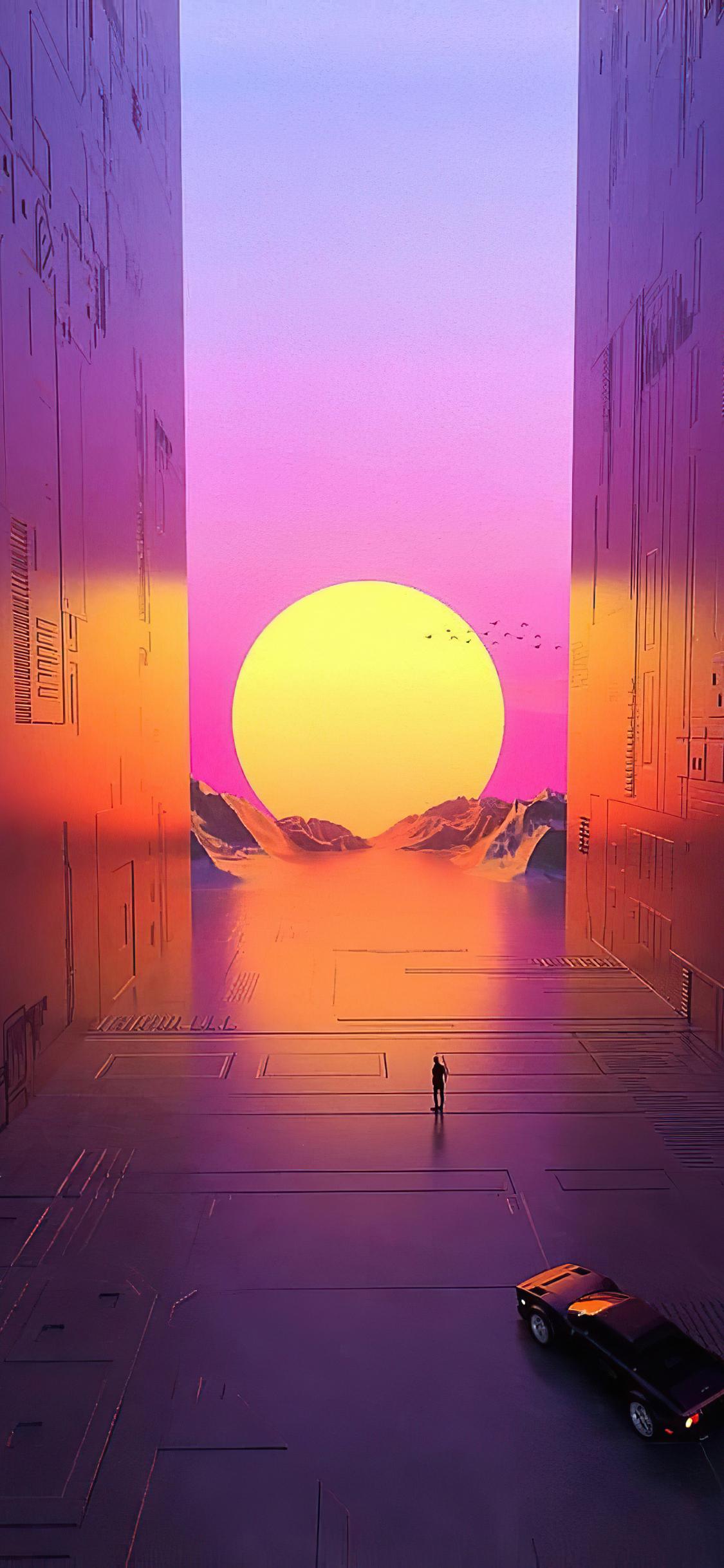 Vaporwave iPhone X Wallpapers - Top Free Vaporwave iPhone X Backgrounds ...