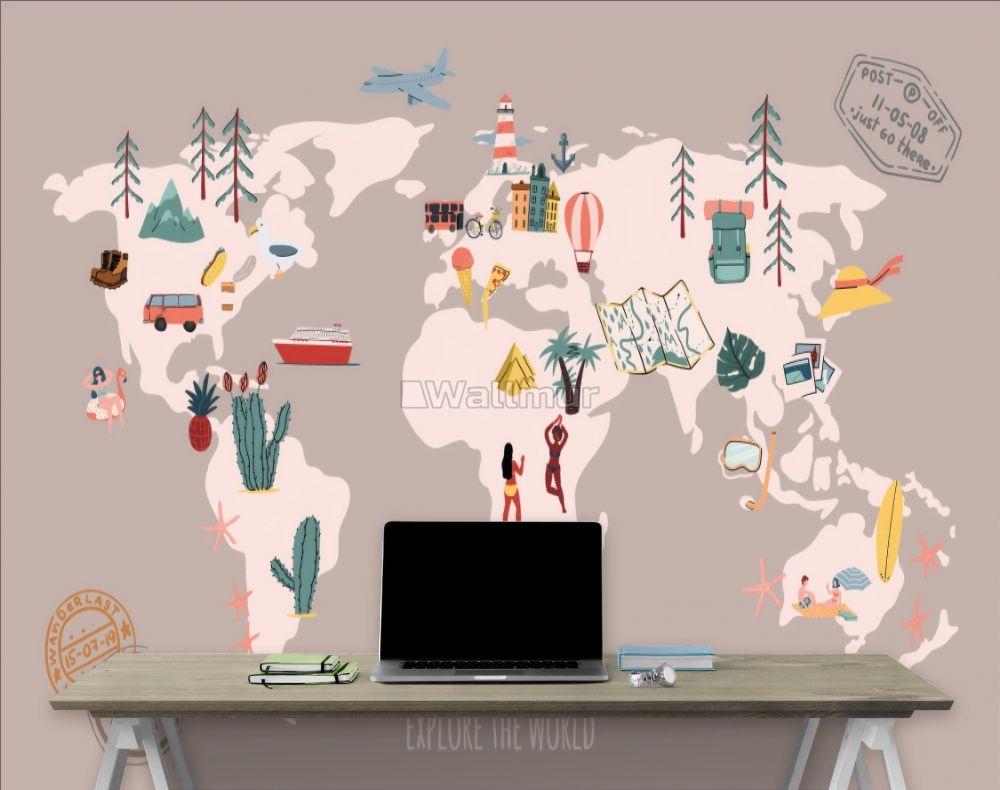 Cute World Map Wallpapers - Top Free Cute World Map Backgrounds ...
