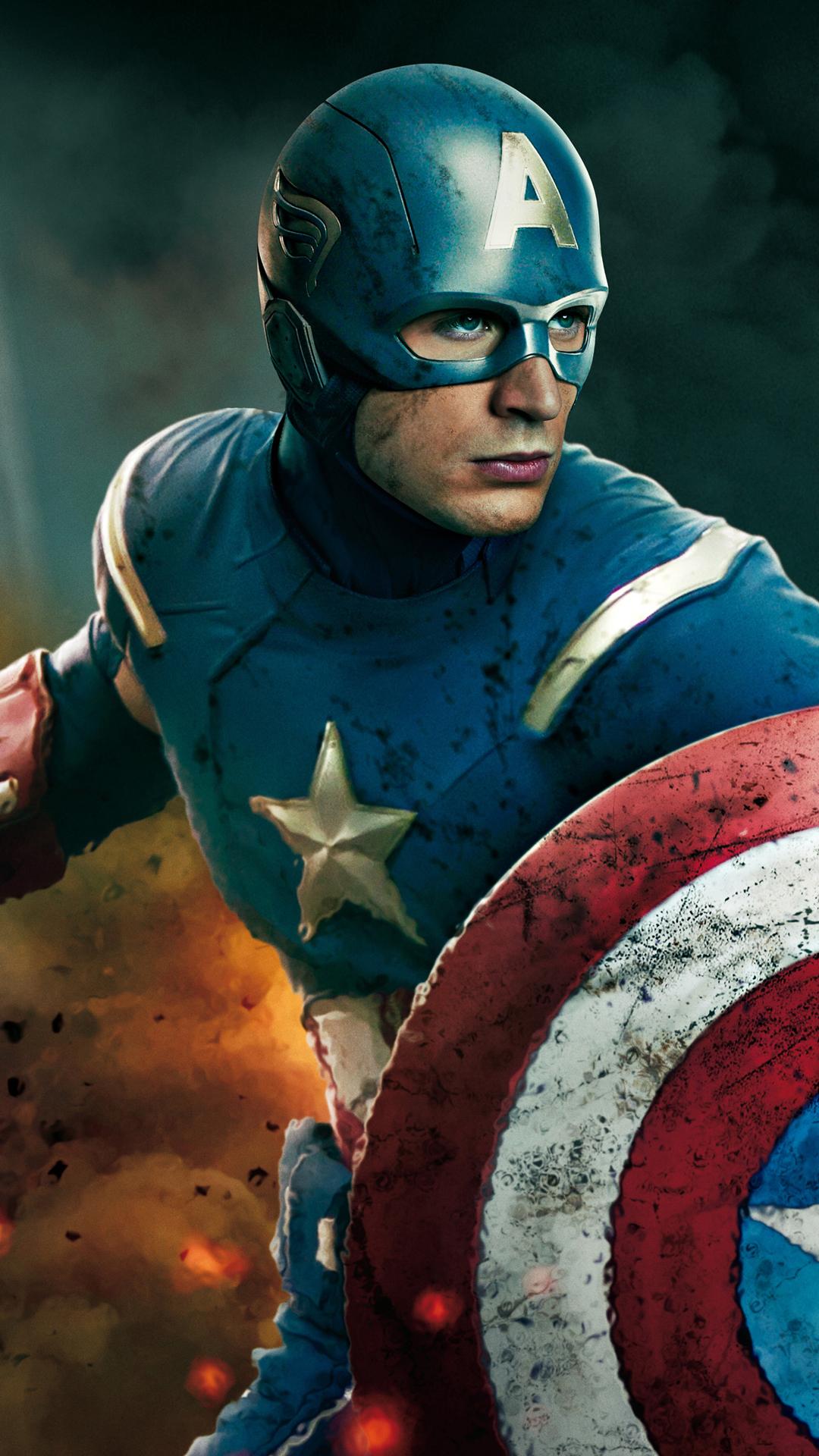 Captain America Portrait Wallpapers - Top Free Captain America Portrait ...