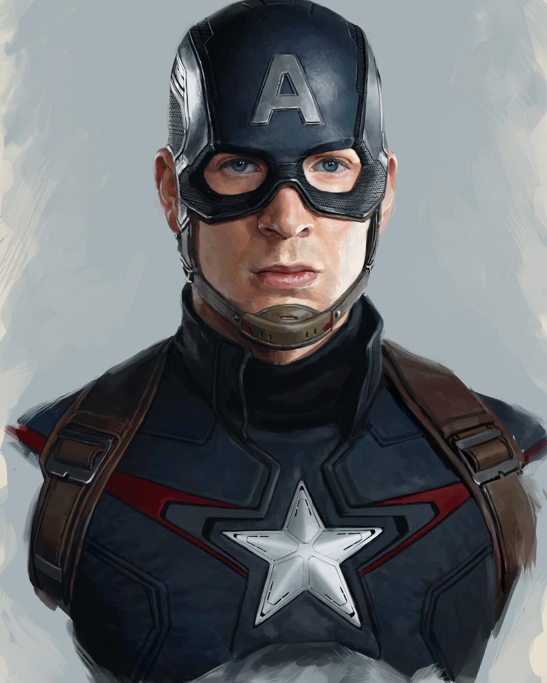 Captain America Portrait Wallpapers - Top Free Captain America Portrait ...