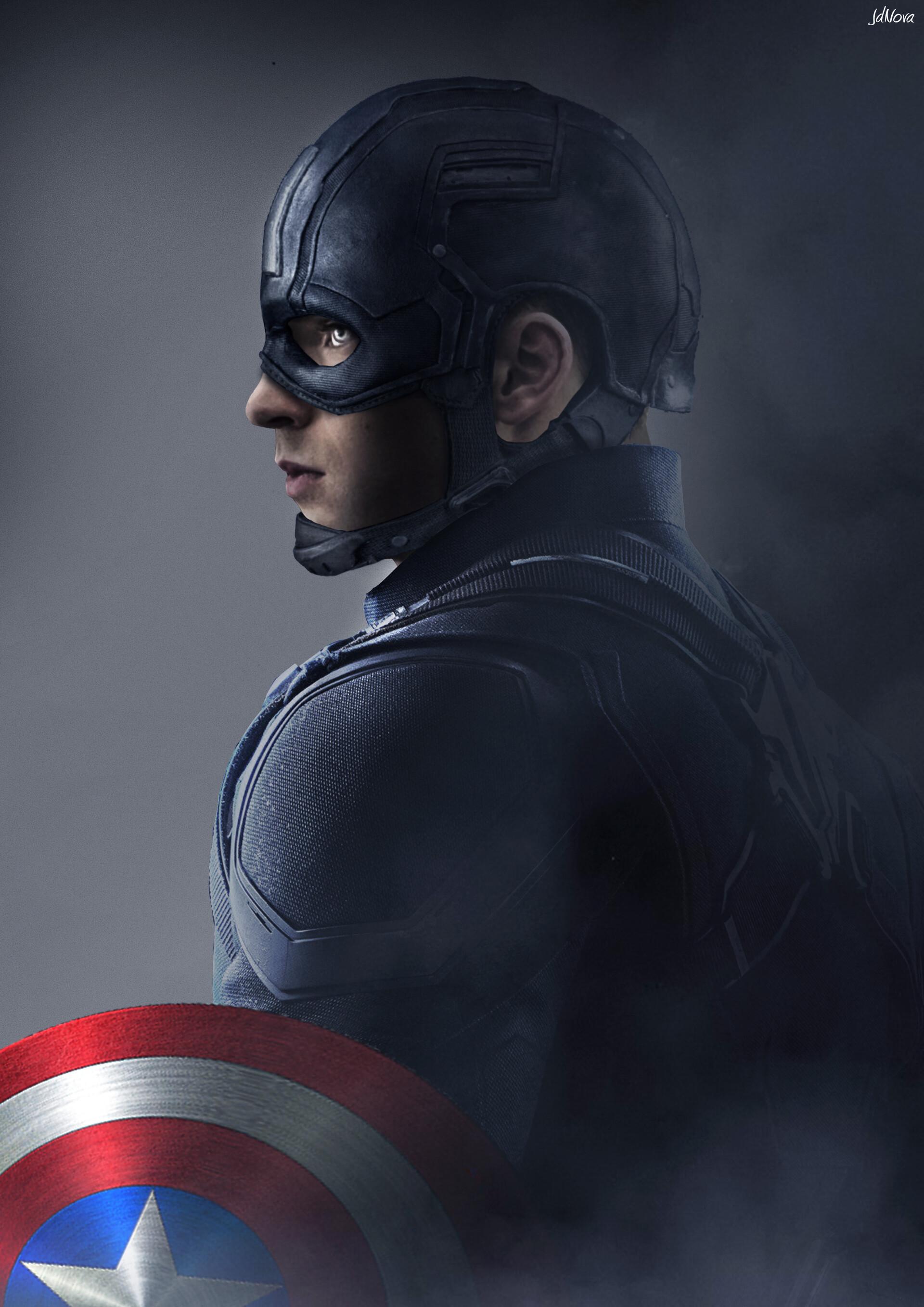 Captain America Portrait Wallpapers - Top Free Captain America Portrait ...