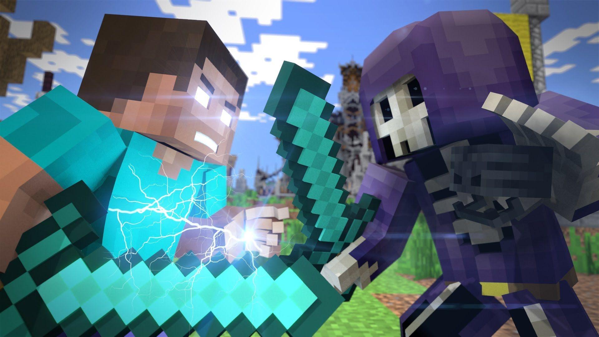 Minecraft Fight Wallpapers - Top Free Minecraft Fight Backgrounds ...
