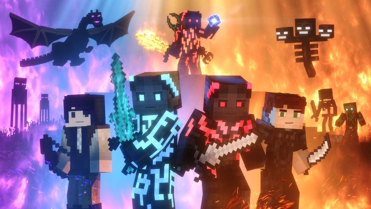 Minecraft Fight Wallpapers - Top Free Minecraft Fight Backgrounds ...