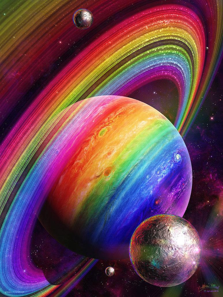 Rainbow Planet Wallpapers - Top Free Rainbow Planet Backgrounds ...