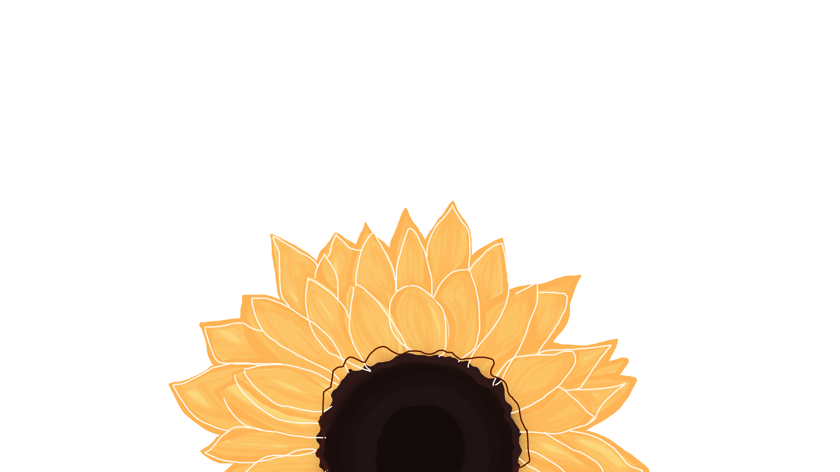 Simple Sunflower Wallpapers - Top Free Simple Sunflower Backgrounds ...