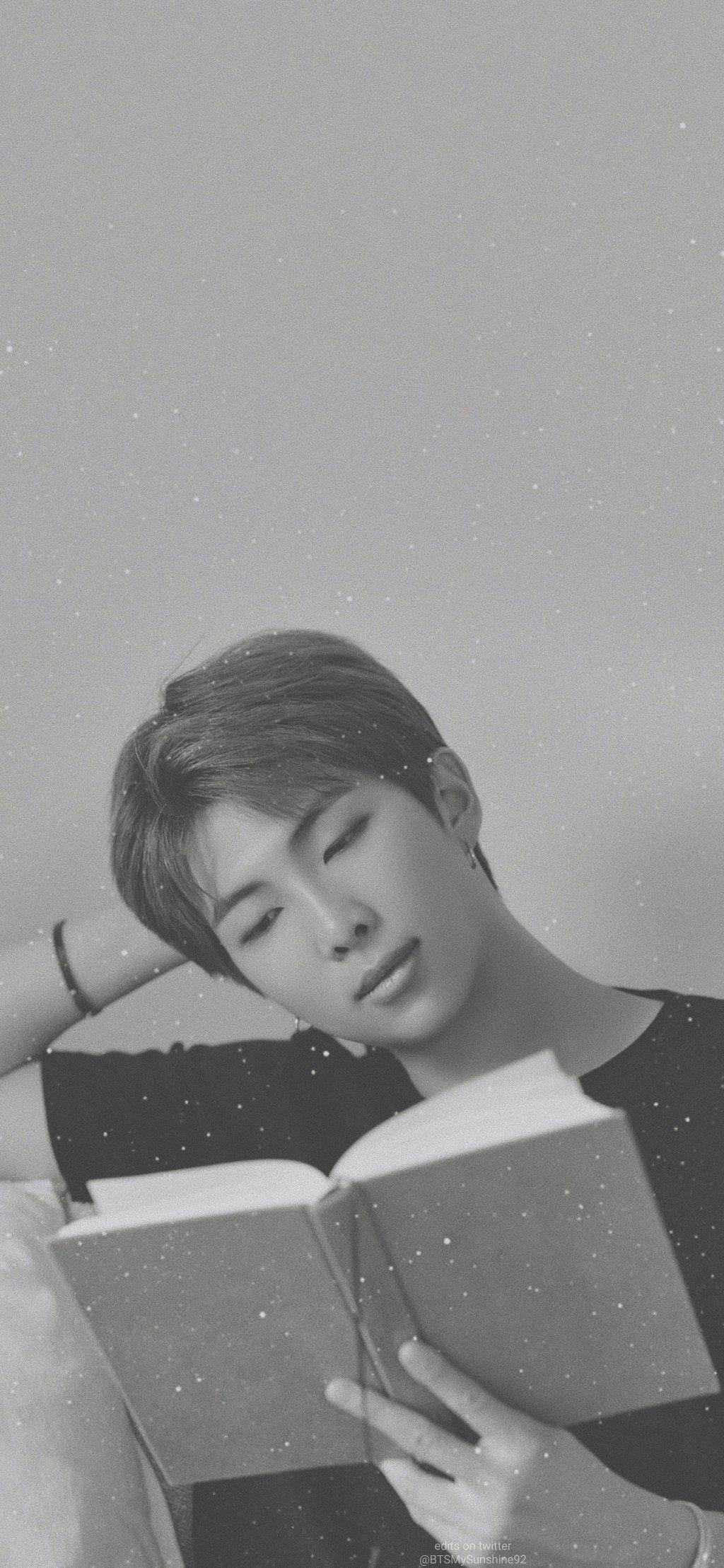 BTS RM Black and White Wallpapers - Top Free BTS RM Black and White ...
