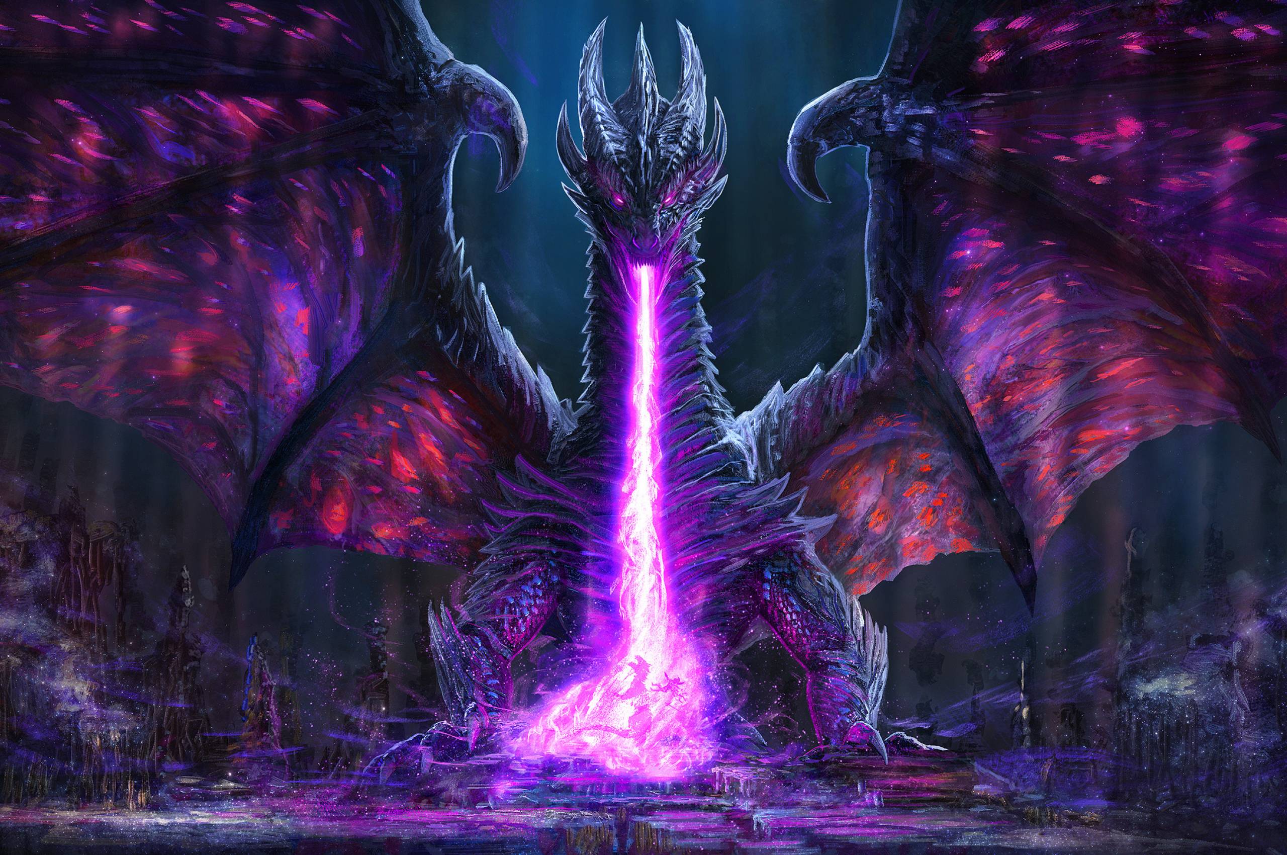 Beautiful Purple Dragon Wallpapers - Top Free Beautiful Purple Dragon ...