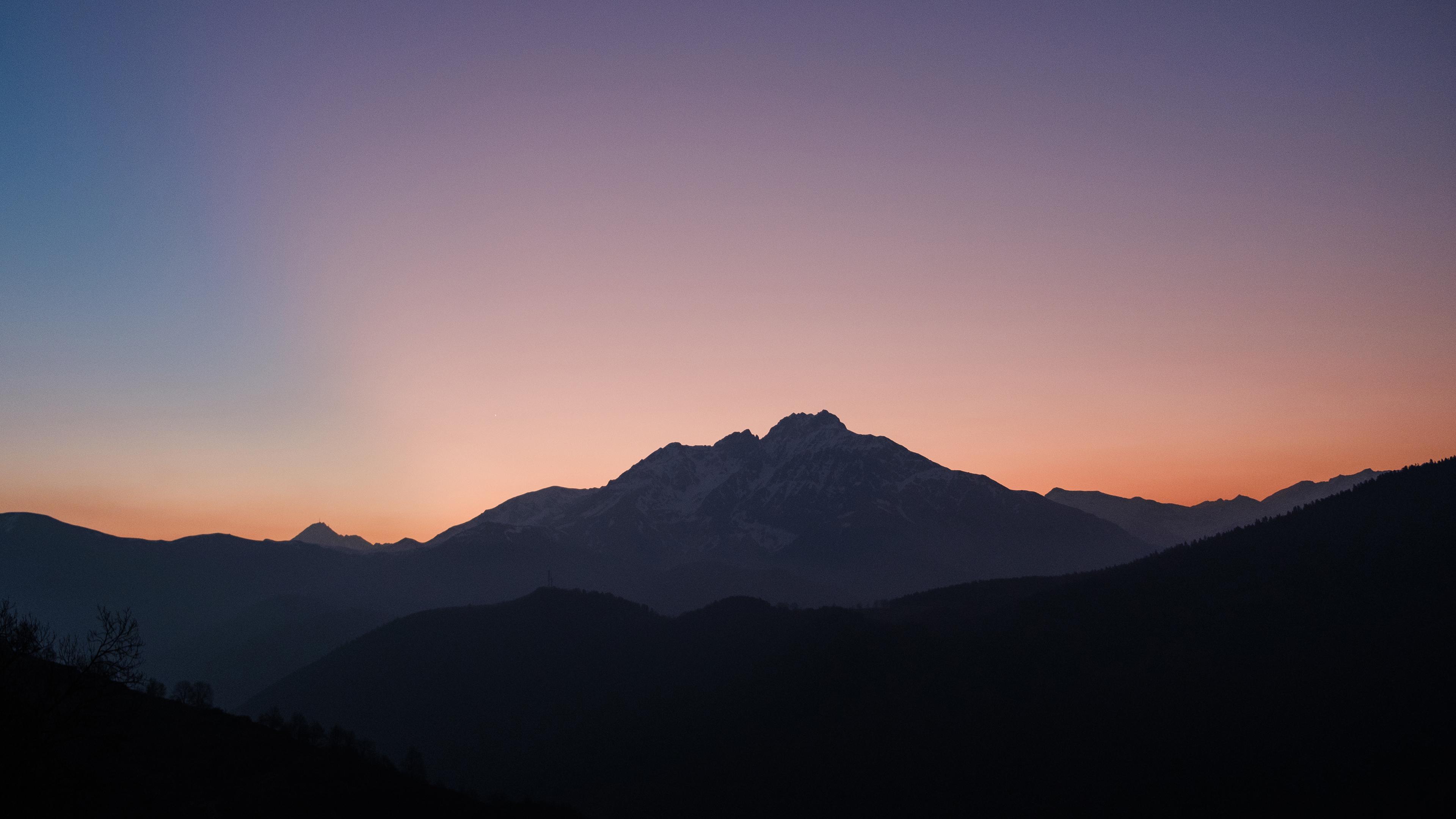 Mountain Silhouette Wallpapers - Top Free Mountain Silhouette ...